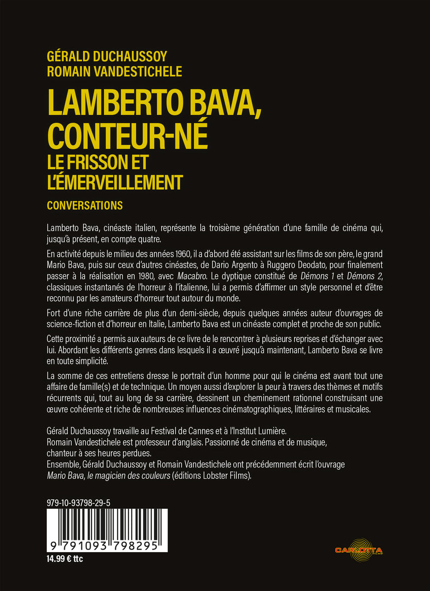 Lamberto Bava, born storyteller - The thrill and the wonder - Book – La ...