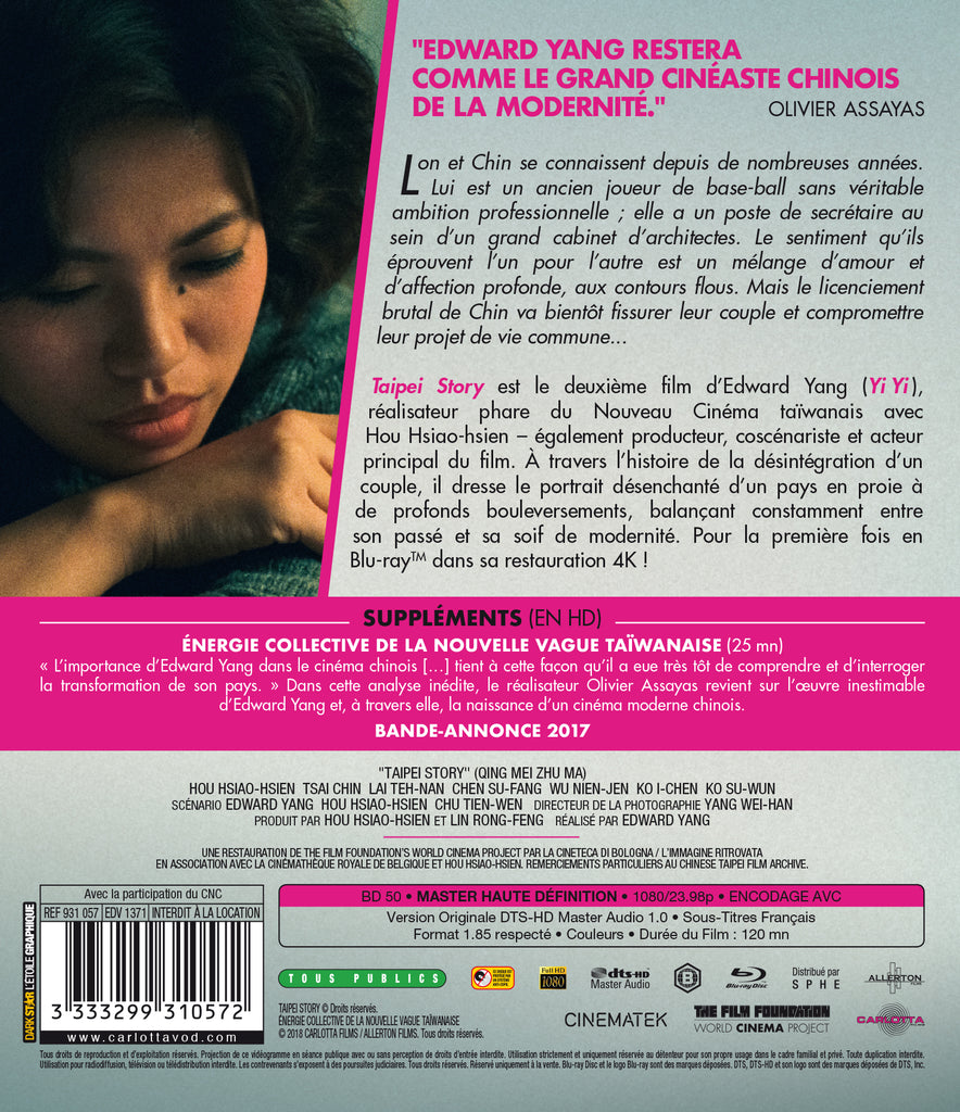 Taipei Story de Edward Yang – La Boutique Carlotta Films